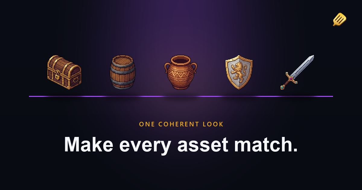 How to keep your game art consistent with AI | SpriteCook